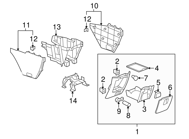 2001-2021 GM Power Outlet Retainer 15187371 | GMPartsDirect.com
