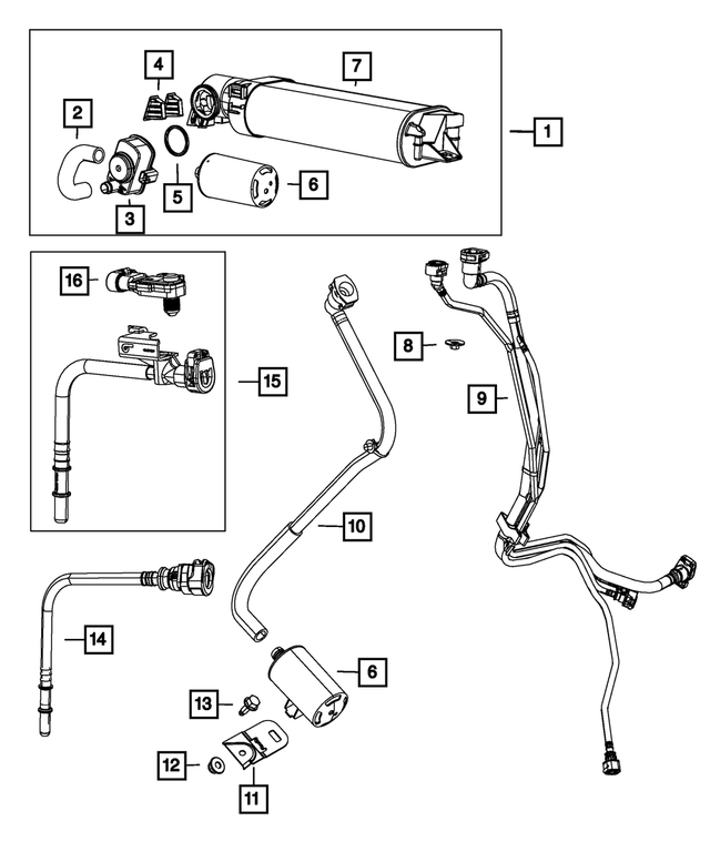 2014-2019 Mopar Purge Tube 68083928AC | My Mopar Parts