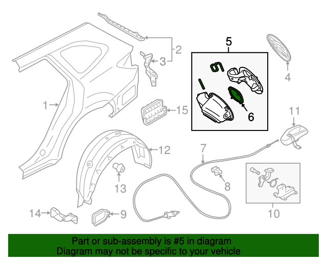 2015-2019 Subaru Outback OEM NEW 2015-19 Subaru Legacy Outback Fuel ...
