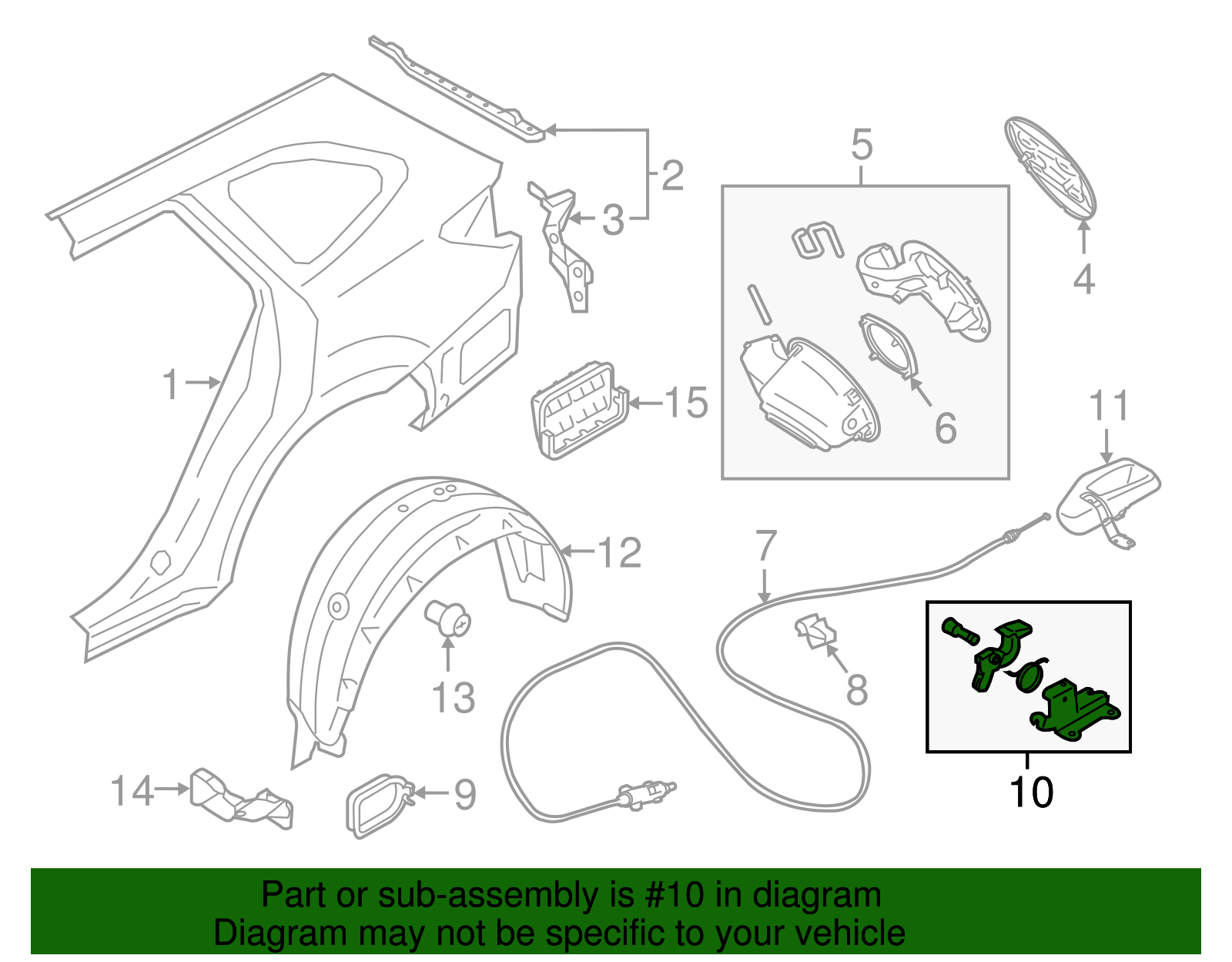 57340AJ000 - Pull Handle 2010-2020 Subaru | Subaru Factory Parts Online