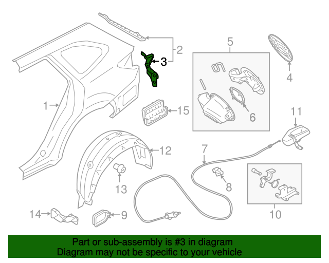 2015-2019 Subaru Outback OEM NEW 2015-2019 Subaru Outback Driver Side ...