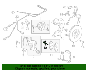 8V0-615-437 - Disc Brake Pad Wear Sensor 2015-2024 Volkswagen ...