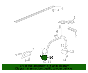 2020-2024 GMC Black Rear Driver Side Tire Front Air Deflector 84574878 ...