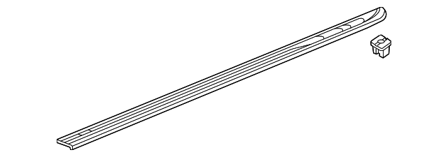 2020-2025 GMC Black Passenger Side Pickup Box Side Upper Molding ...