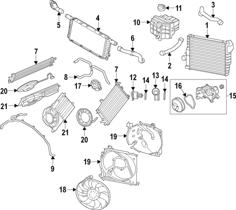 Cooling System for 2018 Porsche 718 Boxster | OEM Parts Online