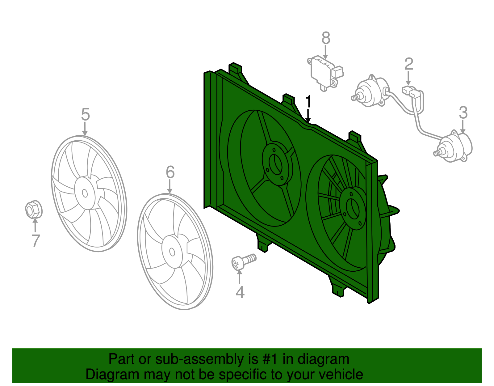 2014-2019 Toyota Highlander Fan Shroud 16711-0P250 | Retail Performance ...