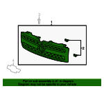 2012-2014 Chevrolet Black Grille Assembly Option Code 41U 22842235 GM ...