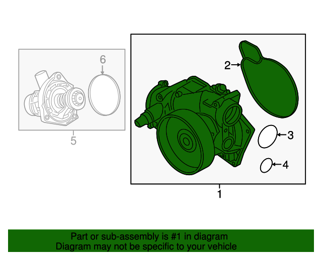 Genuine BMW 11-51-8-642-290 | Water Pump | FREE Shipping on Most Orders ...