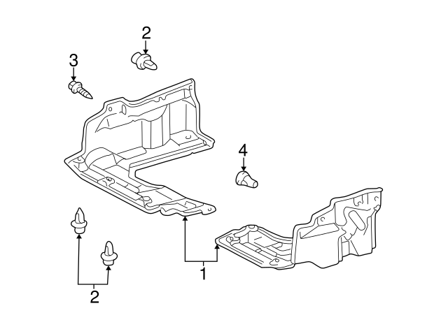51410-01010 - Radiator Support Splash Shield 2003-2006 Toyota ...
