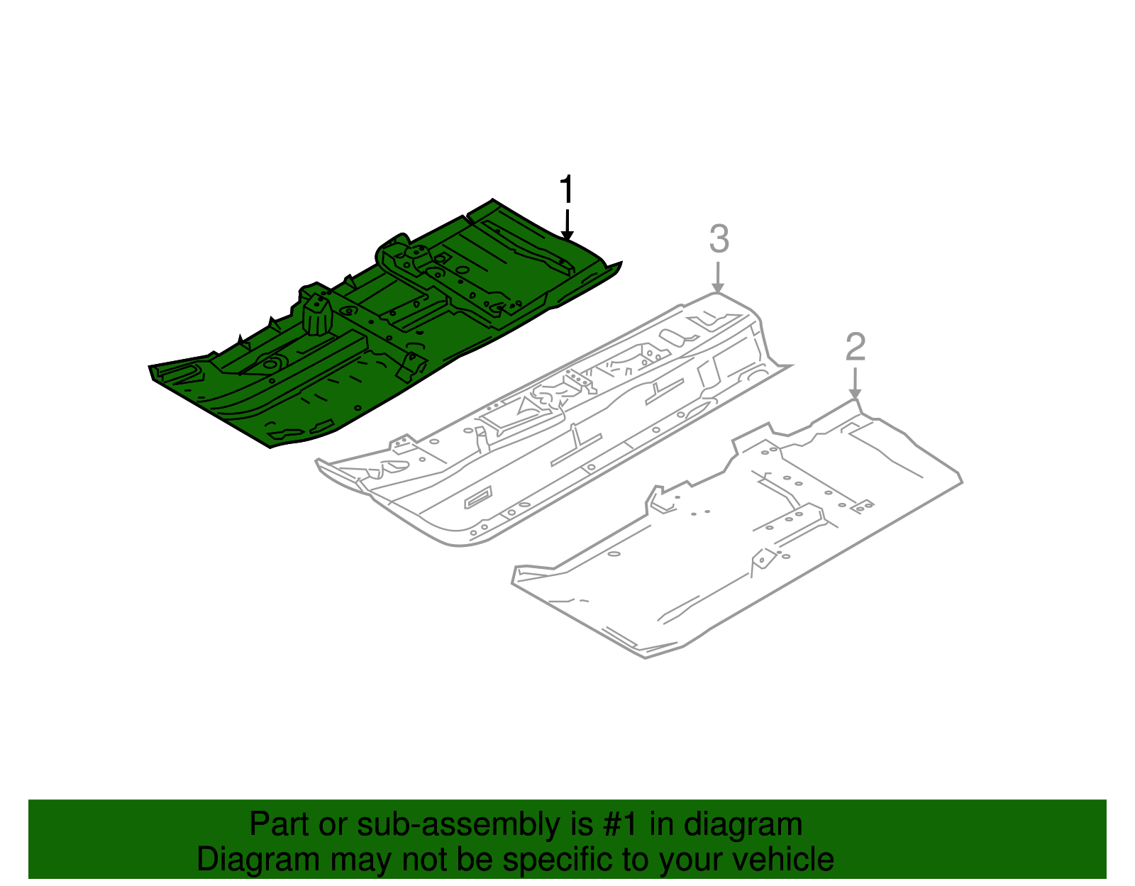 2012-2018 Nissan Versa Floor Pan G4320-3ANMA | Nissan Parts Plus