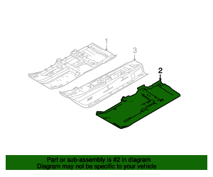 2014-2019 Nissan Versa Front Floor Pan - Driver's Side (LH) G4313-9KAMA ...