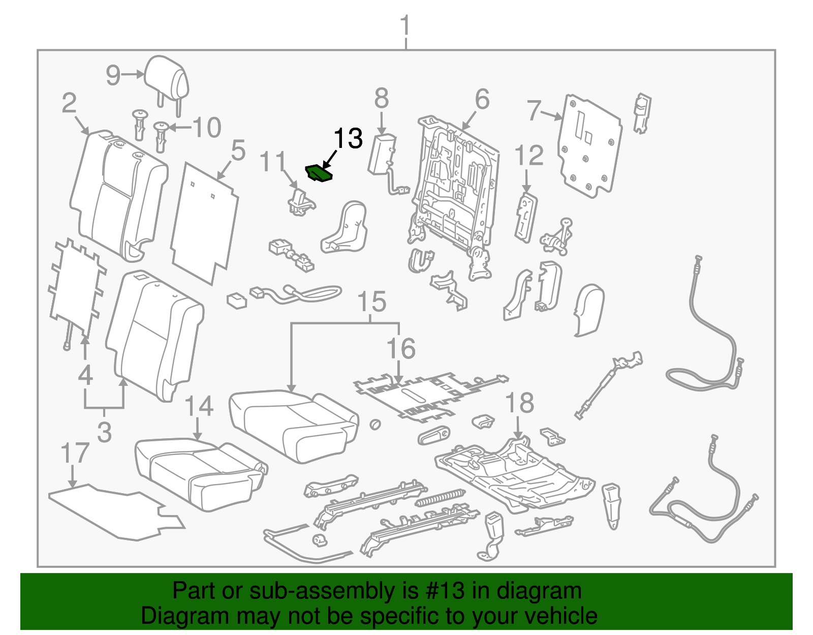 72572-60010-E1 - Lock Lever Cap - 2010-2020 Lexus GX460 | My L Parts
