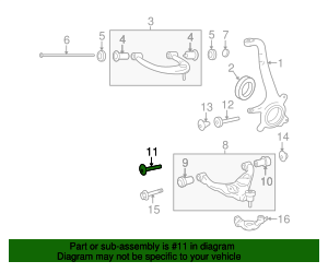 48409-04030 - Cam Sub-Assembly, Front Suspension Toe Adjust - 2010-2023 ...