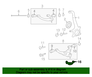2003-2023 Toyota Attachment, Front Lower Ball Joint, Right 48625-60010 ...