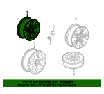 2010-2017 Chevrolet Equinox 17x7-Inch Aluminum Wheel 23406147 GM ...