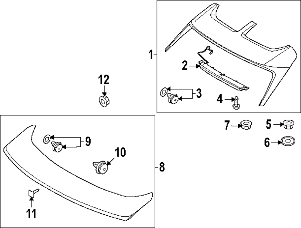 Genuine Spoiler Assembly for 2022-2024 Hyundai Ioniq 5 | Part# 87210 ...