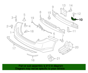 86633-2T500 - Bumper Impact Bar Bracket 2014-2016 Kia Optima | Kia ...