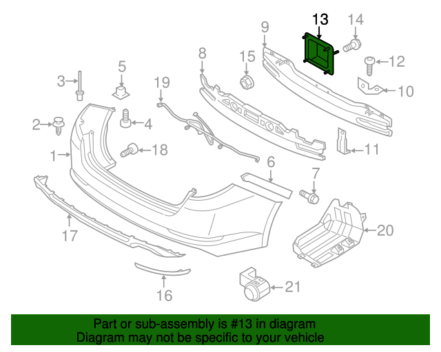 2014-2016 Kia Optima Bumper Impact Bar Bracket 86641-2T500 | TascaParts.com