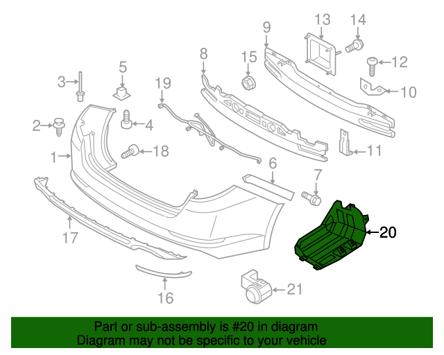 86695-4U500 - Under Cover 2014-2016 Kia Optima | Kia.Parts Store