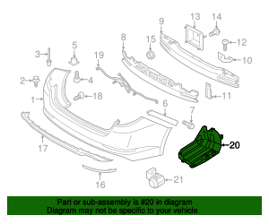 86695-4U500 - Under Cover 2014-2016 Kia Optima | Kia.Parts Store