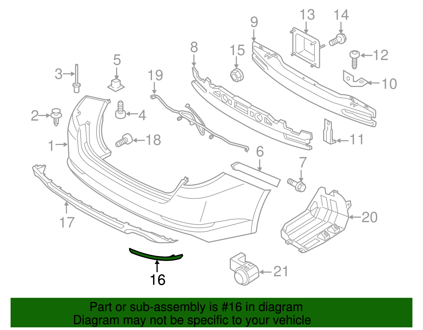 92405-2T500 - Reflector Panel 2014-2015 Kia Optima | Kia.Parts Store