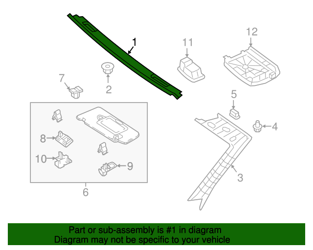2017-2023 Mercedes-Benz Upper Molding 205-690-58-02-2B12 | MB OEM Parts