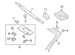 2017-2023 Mercedes-Benz Upper Molding 205-690-58-02-2B12 | MB OEM Parts