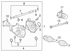 2016-2020 Cadillac CT6 Front Axle Drive Shaft 23336889 | OEM Parts Online