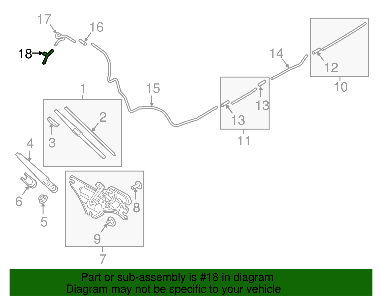 2010-2018 Hyundai Tucson Washer Nozzle 98930-2S000 | Retail Performance ...