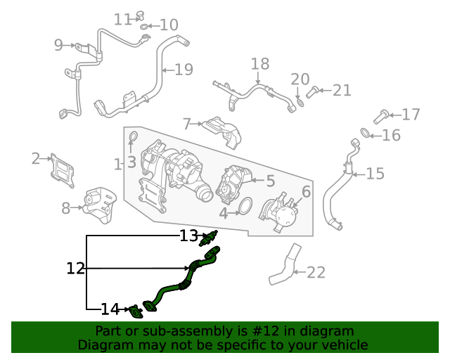 2020-2024 Hyundai Turbocharger Oil Line 28248-2M800 | AutoNationParts.com