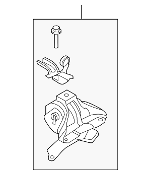 2007-2010 Kia Rondo Trans Mount Bracket 21830-1D800 | QuirkParts