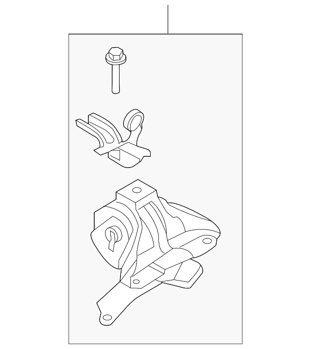 2007-2010 Kia Rondo Trans Mount Bracket 21830-1D800 | QuirkParts