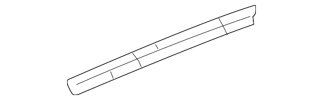 Genuine OEM Passenger Side Rear Door Lower Auxiliary Weatherstrip Part ...