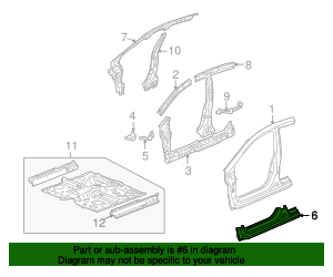 04631-TM8-A00ZZ - Rocker Panel 2010-2014 Honda Insight | AutoNation Parts