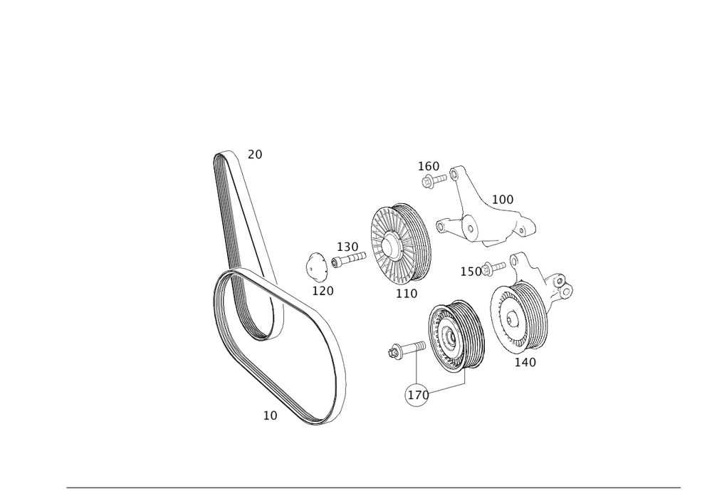 Genuine V-Ribbed Belt for 1994-2025 Mercedes-Benz | OEM Part# 002-993 ...