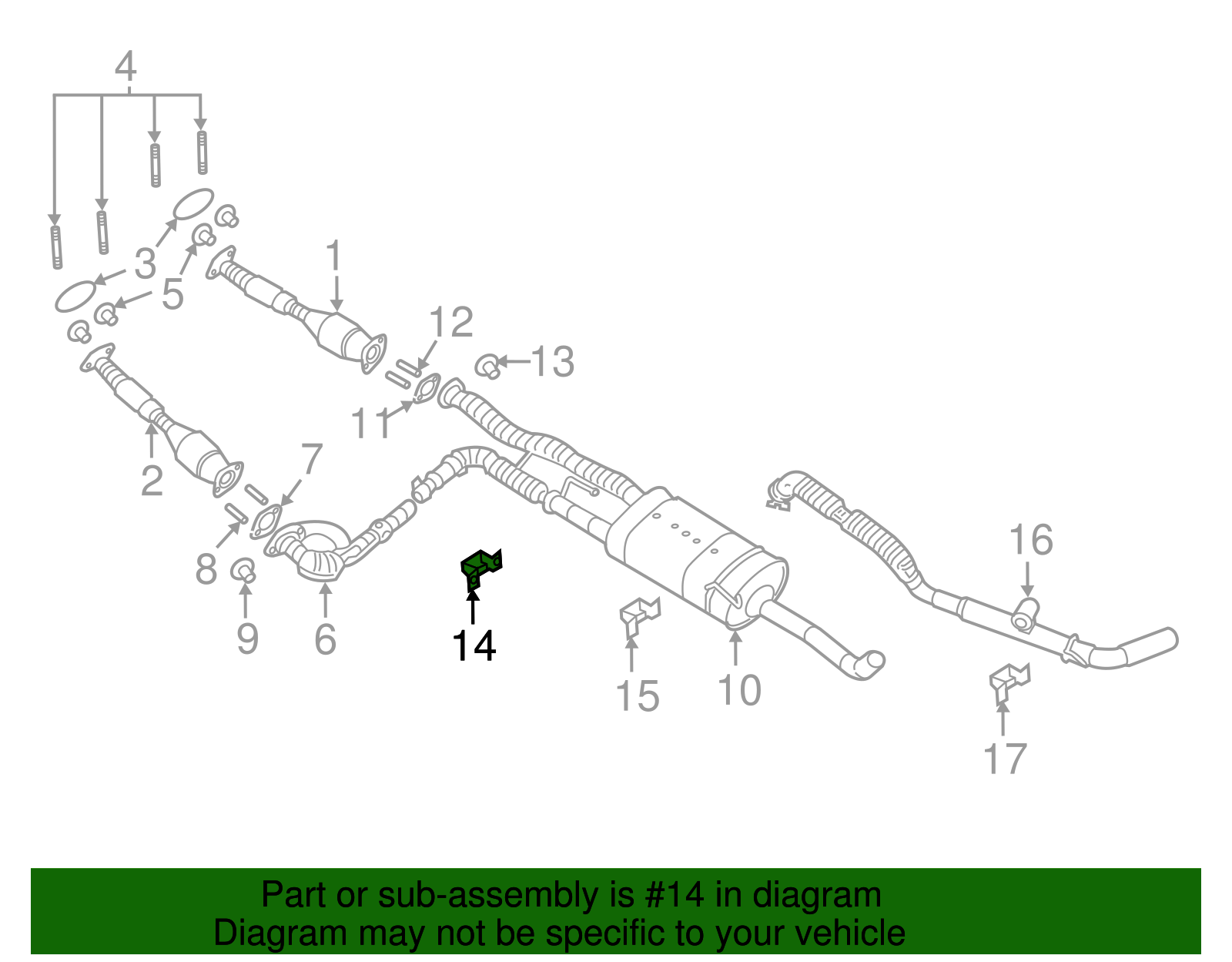 20621-ZC00A - 2004-2024 Nissan - Exhaust System Hanger | Anicra Nissan ...