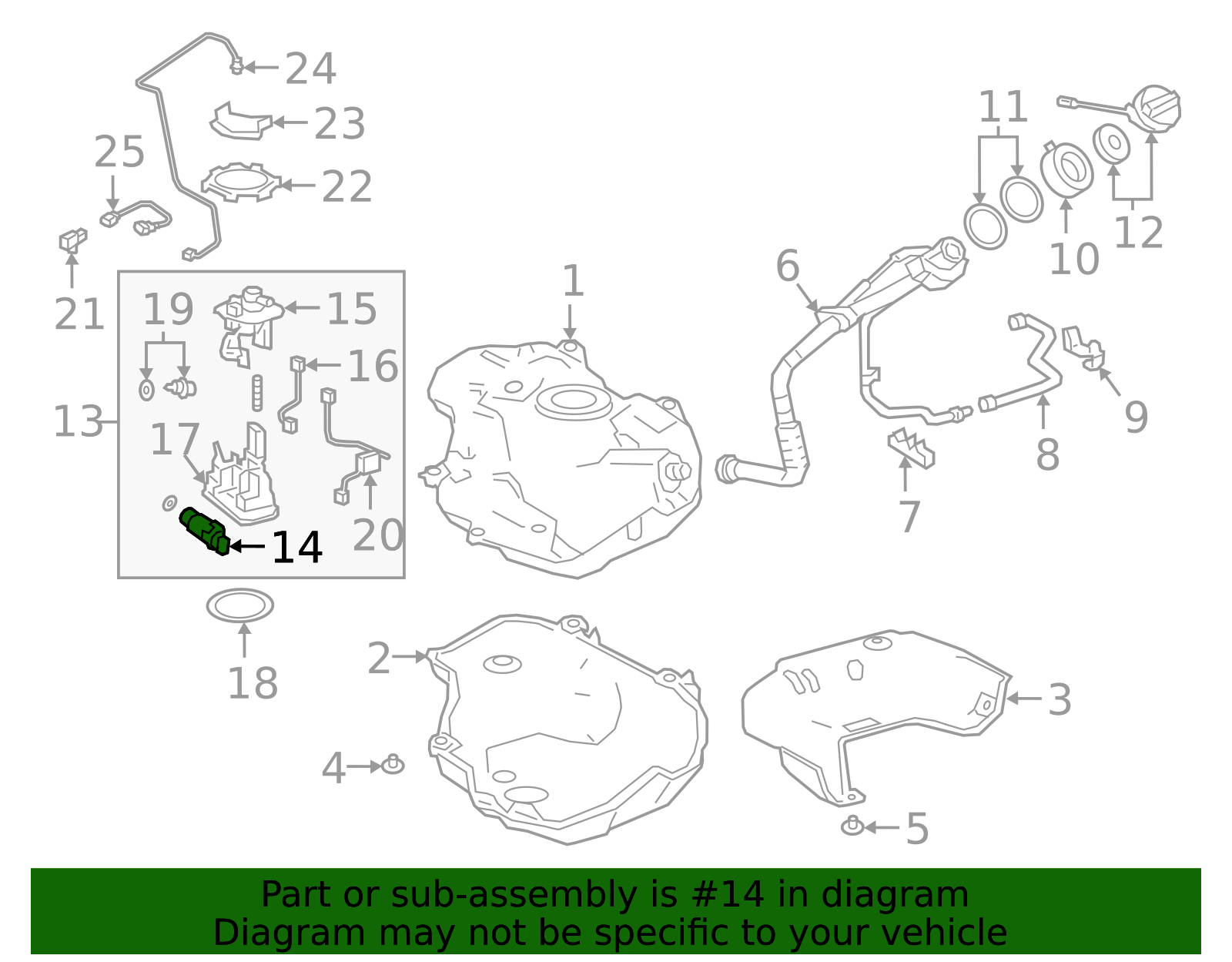 2019-2025 Lexus 2019-2024 Lexus UX250h - Fuel Pump 23210-24010 ...