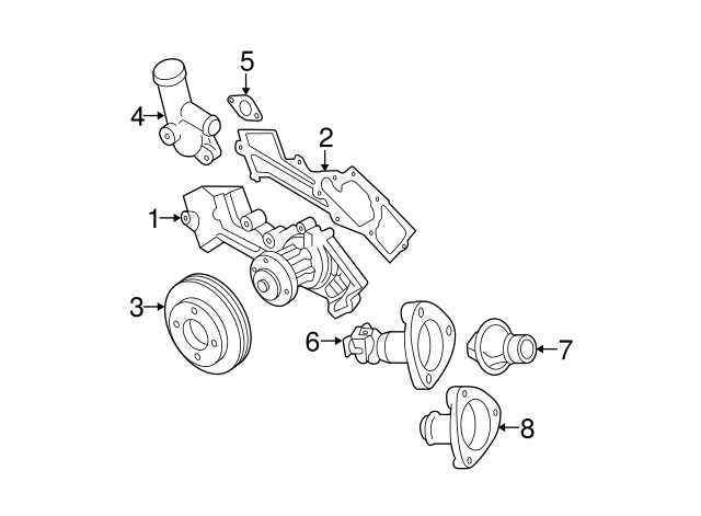 1999-2004 Nissan Thermostat Housing 11061-4S100 | TascaParts.com