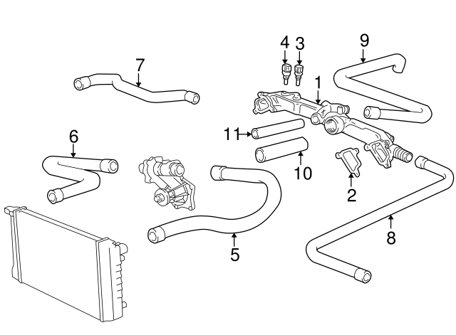 11531702201 - 1995-1998 BMW Water Manifold (11-53-1-702-201) | BMW of ...