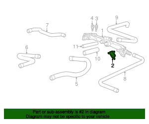 11531731833 - 1993-2003 BMW Water Manifold Gasket (11-53-1-731-833 ...