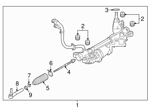 2013-2023 Subaru Inner Tie Rod 34160SC020 | OEM Parts Online
