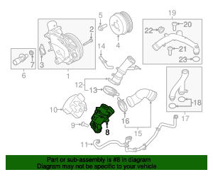 Genuine OEM Engine Coolant Thermostat Kit Part# LR035124 Fits 2013-2019 ...