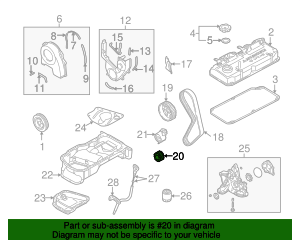 1995-2007 Mitsubishi Crankshaft Gear MD190863 | QuirkParts