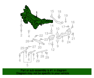 2011-2018 Nissan Membr Re Suspsn 55401-1YA1D | TascaParts.com