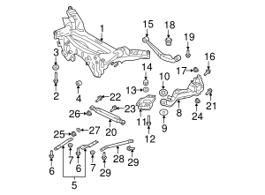 2011-2018 Nissan Membr Re Suspsn 55401-1YA1D | TascaParts.com