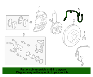 2011-2017 Lexus CT200h Brake Hose 90947-02G22 | OEM Parts Online