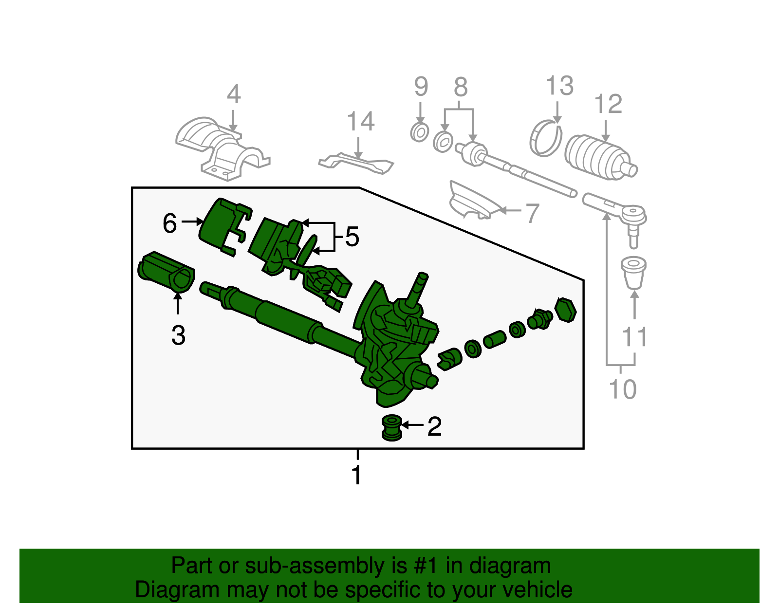 53601-SLN-A17 - Steering Gear | Honda Car Parts Direct