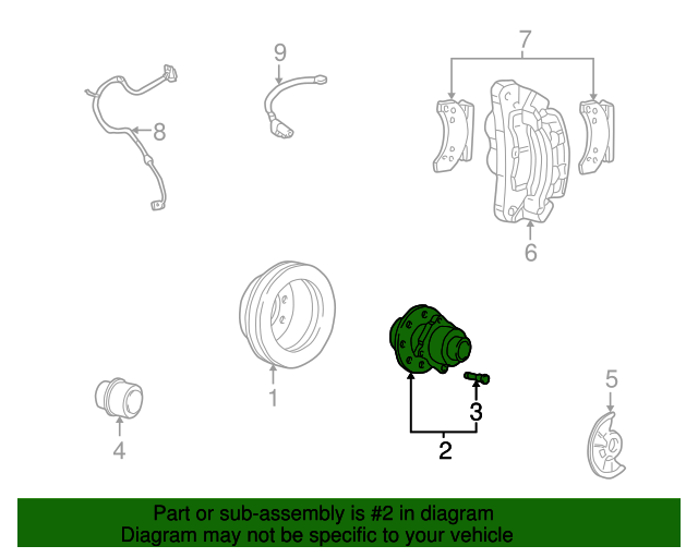 3C3Z-1104-CA - Hub & Bearing 1999-2004 Ford | AutoNationParts.com