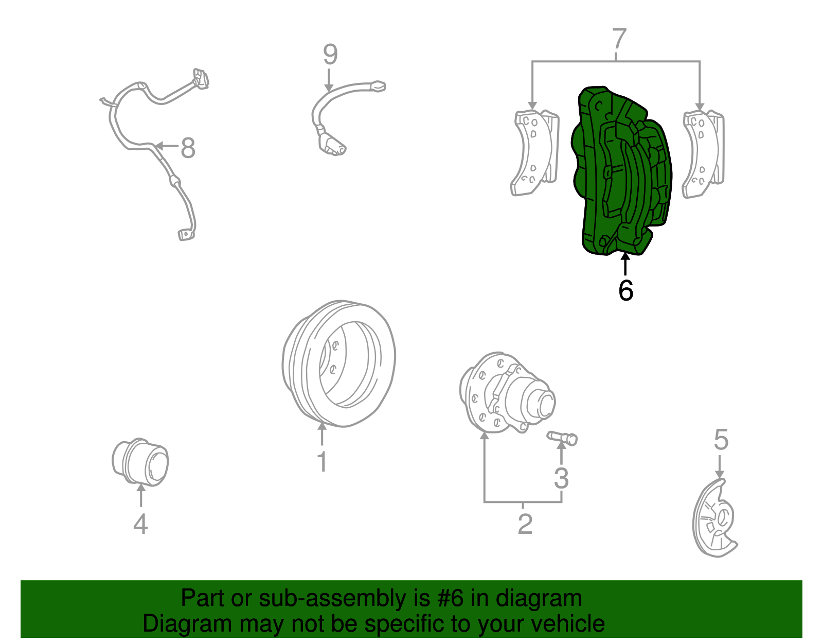 1999-2005 Ford Motorcraft™ Caliper BRCF-112 | OEM Parts Online