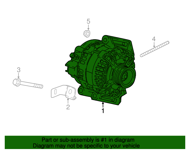 2018-2024 GM Alternator 13535009 GM | GMPartsDirect.com